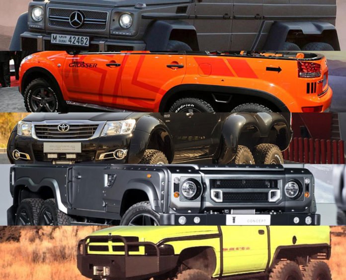 Six wheels Cars and Suvs | Mercedes-Benz G63 AMG 6x6