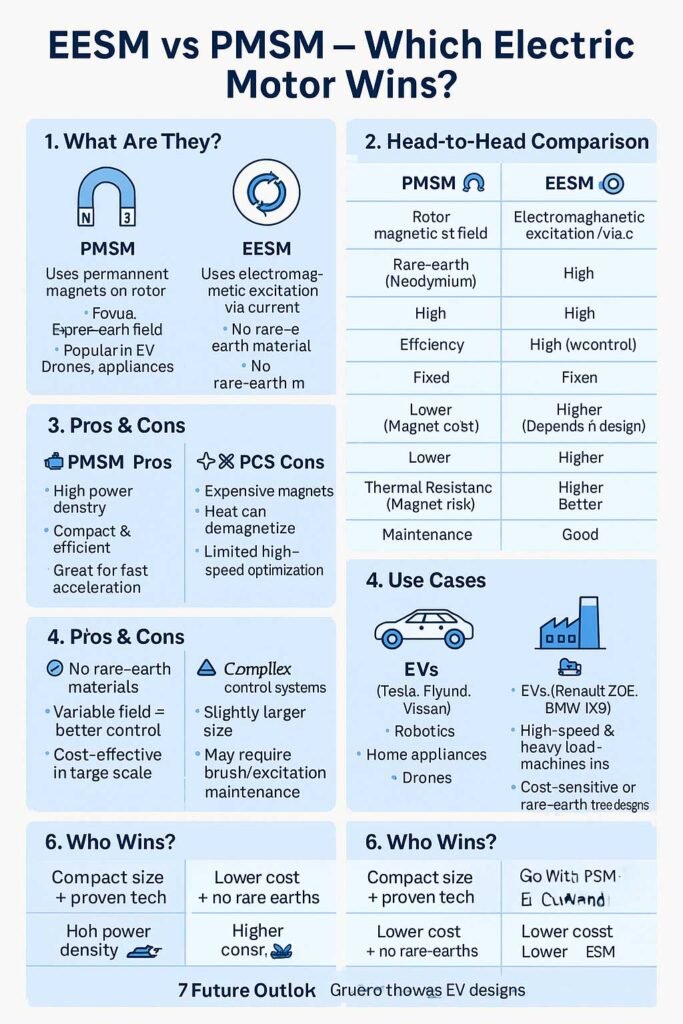 EESM vs PMSM: A Comparison of Two Electric Motor Technologies